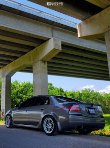 2008 Acura TL with 17x9 22 Enkei Rpf1 and 245/40R17 Continental ...