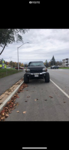 2002 GMC Sierra 2500 HD with 20x14 -76 Vision 390 Empire Wheels and 38/ ...