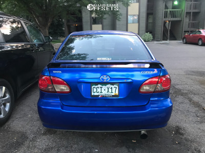 2007 Toyota Corolla with 16x7 42 Konig Control and 205/55R16 Michelin ...