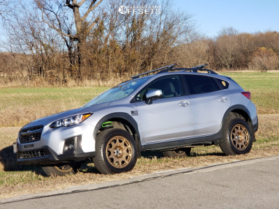 2020 Subaru Crosstrek with 17x8 38 Method Mr502 and 235/60R17 Falken ...
