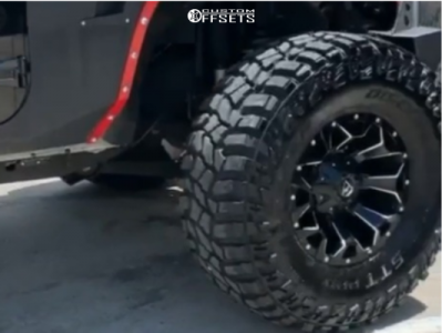 2011 Jeep Wrangler with 18x9 -13 Fuel Assault D576 and 37/13.5R18 ...