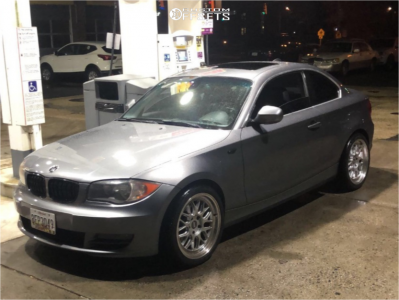 2011 BMW 128i with 18x8.5 30 ESR Cr1 and 255/35R18 Vercelli Strada Ii ...