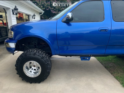 2000 Ford F-150 with 16.5x14 -76 Weld Racing Stone Crusher and 37/13 ...