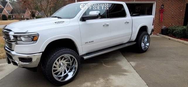 2019 Ram 1500 with 24x14 -76 Monster Offroad M12 and 325/45R24 Nitto ...