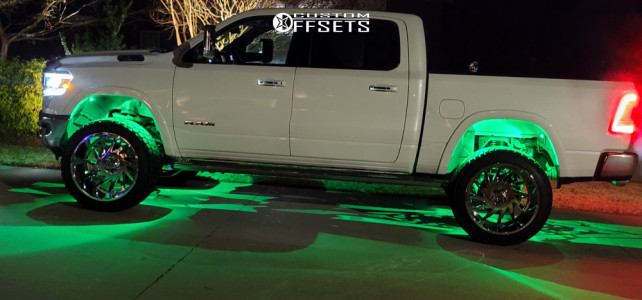 2019 Ram 1500 with 24x14 -76 Monster Offroad M12 and 325/45R24 Nitto ...