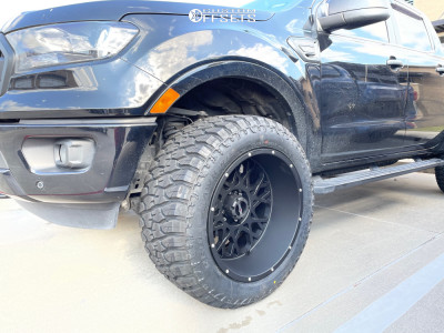 2019 Ford Ranger with 20x12 -51 Vision Rocker 412 and 33/12.5R20 ...