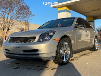 2004 INFINITI G35 with 17x7.5 40 Motiv Rigor and 225/50R17 Versatyre ...