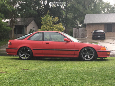 1993 Acura Integra with 17x8.25 32 JNC Jnc014 and 205/40R17 Nankang Ns ...