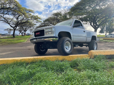 1996 GMC K1500 with 15x10 -44 American Racing Ar23 and 33/12.5R15 ...
