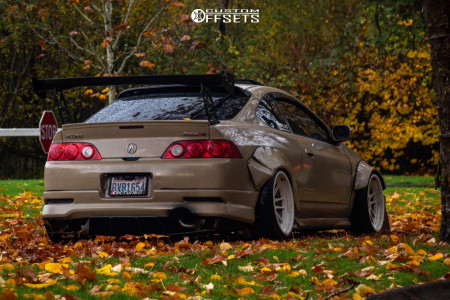 2006 Acura RSX with 18x9.5 10 Cosmis Racing Xt-206r and 215/35R18 ...