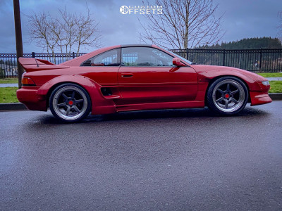 1992 Toyota MR2 with 18x9 7 Kansei Roku and 235/40R18 Federal 595 Rs-rr ...