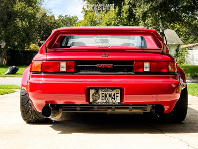 1992 Toyota MR2 with 18x9 7 Kansei Roku and 235/40R18 Federal 595 Rs-rr ...