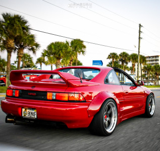1992 Toyota MR2 with 18x9 7 Kansei Roku and 235/40R18 Federal 595 Rs-rr ...