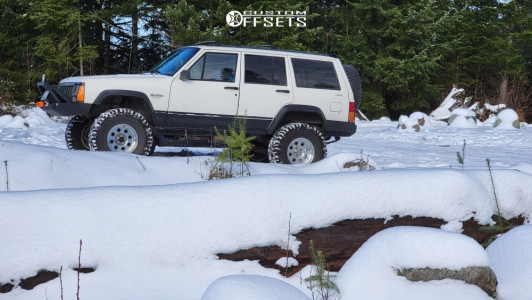 1996 Jeep Cherokee with 15x8 4.5 MB Wheels Razor and 33/12.5R15 Mickey ...