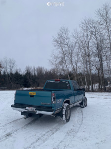 1998 Chevrolet K1500 with 15x12 -55 American Racing Bullet Hole and 32/ ...