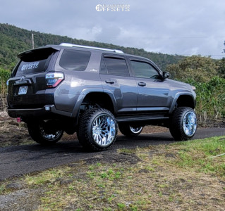 2017 Toyota 4Runner with 22x14 -76 Hostile Fury and 33/13.5R22 Atturo ...