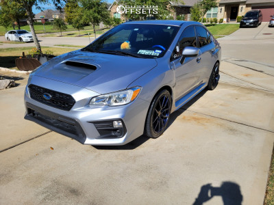 2019 Subaru WRX with 18x8.5 35 Option Lab R716 and 265/35R18 Nitto ...