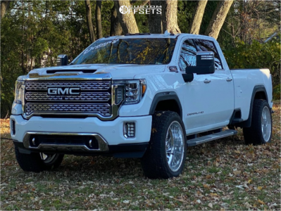 2020 GMC Sierra 2500 HD with 24x12 44 American Force Spirit Ss and 35/ ...