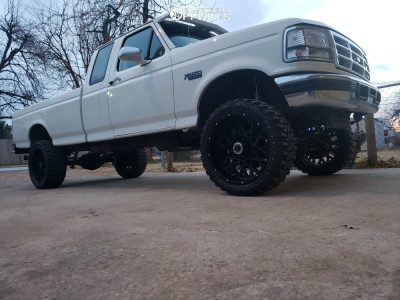 1995 Ford F-250 with 22x10 -19 Vision Rocker and 33/12.5R22 Federal ...