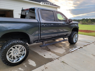 2021 Chevrolet Silverado 1500 with 22x12 44 Tuff T4b and 35/12.5R22 ...
