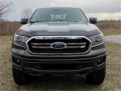 2019 Ford Ranger with 17x8.5 25 Icon Six Speed and 285/70R17 Nitto ...