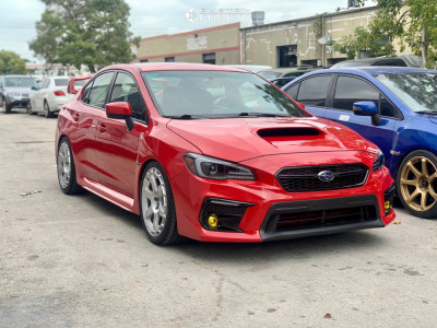 2020 Subaru WRX with 19x8.5 40 Rotiform Kb1 and 255/35R19 Vercelli ...
