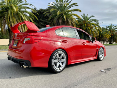 2020 Subaru WRX with 19x8.5 40 Rotiform Kb1 and 255/35R19 Vercelli ...