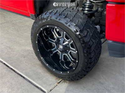 2018 Chevrolet Silverado 1500 with 22x12 -44 Mayhem Fierce and 35/12 ...