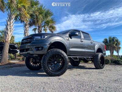 2019 Ford Ranger with 22x12 -44 TIS 547B and 37/12.5R22 Nitto Ridge ...