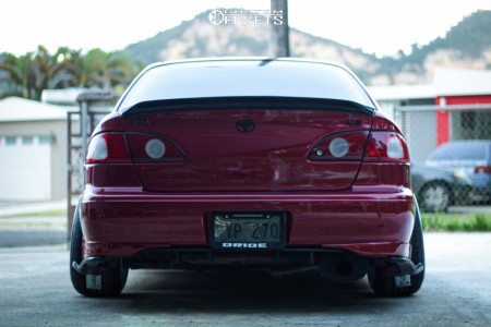 2001 Toyota Corolla with 17x9.5 20 BBS Wheel Model and 205/40R17 ...