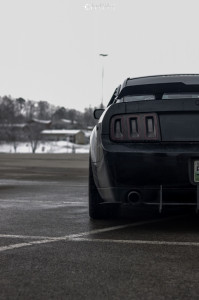 2007 Ford Mustang with 19x9.5 35 ESR Rf2 and 275/35R19 Firestone ...