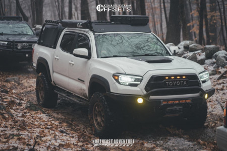 2017 Toyota Tacoma with 17x8.5 0 Method Mr702 and 295/70R17 BFGoodrich ...