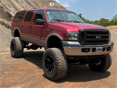 2000 Ford Excursion with 22x14 -76 Dropstars 654BM and 40/15.5R22 Toyo ...