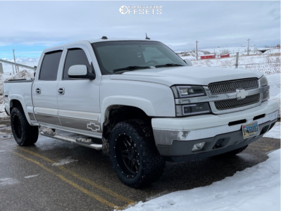 2005 Chevrolet Silverado 1500 with 20x10 -18 American Outlaw 12 Gauge ...