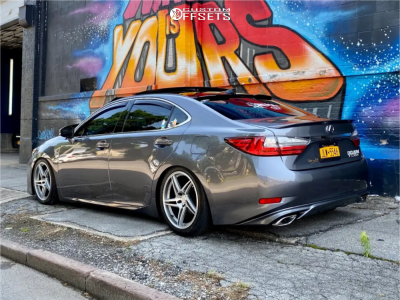 2016 Lexus ES350 with 18x8.5 35 Anovia Carrier and 245/40R18 Yokohama ...