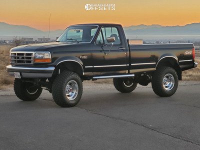 1992 Ford F-250 with 17x10 -25 US Mags Indy and 35/12.5R17 BFGoodrich ...