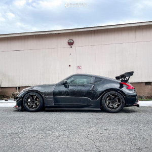 2010 Nissan 370Z with 19x9.5 22 Volk Te37 Ultra and 255/40R19 Michelin ...