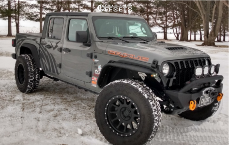 2021 Jeep Gladiator with 20x10 -24 Method Mr305 and 37/12.5R20 Milestar ...