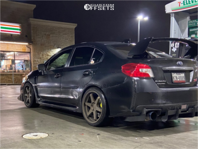2020 Subaru WRX STI with 19x9.5 22 ESR Sr07 and 245/35R19 Yokohama ...