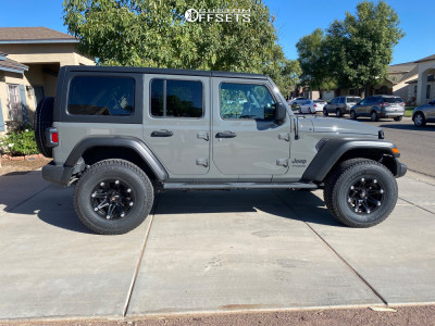 2021 Jeep Wrangler with 17x9 -12 Ballistic Jester and 35/12.5R17 ...