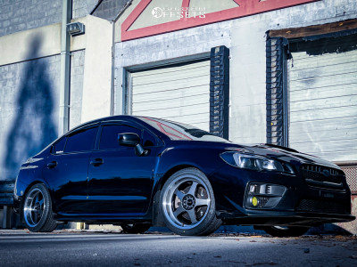 2017 Subaru WRX with 18x9 35 Vors Sp1 and 235/40R18 Westlake Sa07 and ...