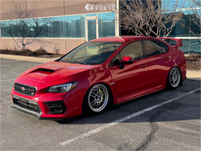 2020 Subaru WRX STI with 18x8.5 35 Enkei Rpf1 and 225/45R18 Achilles ...