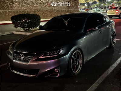 2012 Lexus IS250 with 18x9 30 Cosmis Racing Xt-006r and 225/35R18 ...