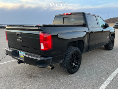 2016 Chevrolet Silverado 1500 with 20x9 20 Fuel Blitz and 275/55R20 ...