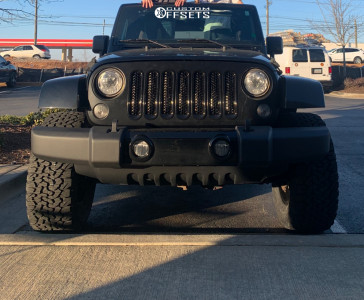 2017 Jeep Wrangler with 17x9 -12 Alloy Ion Style 171 and 33/12.5R17 ...