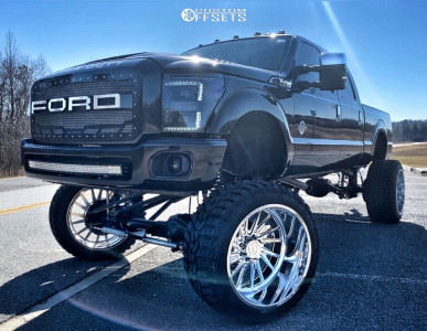 2012 Ford F-250 Super Duty with 26x16 -101 TIS 547C and 39/15.5R26 ...