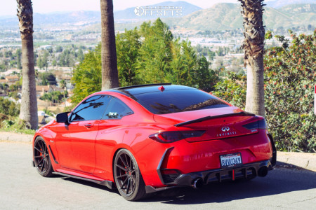 2018 INFINITI Q60 with 20x10 25 Variant Argon and 255/35R20 Toyo Tires ...