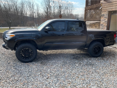 2022 Toyota Tacoma with 17x8.5 -6 DX4 Terrain and 265/70R17 Nitto Ridge ...