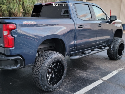 2021 Chevrolet Silverado 1500 with 22x14 -76 Vision Spyder and 37/13.5R22 Venom Power Terra ...