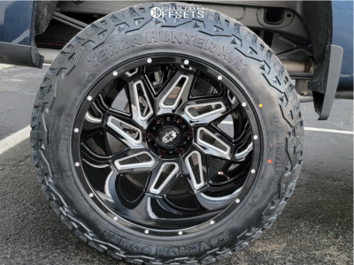 2021 Chevrolet Silverado 1500 with 22x14 -76 Vision Spyder and 37/13.5R22 Venom Power Terra ...
